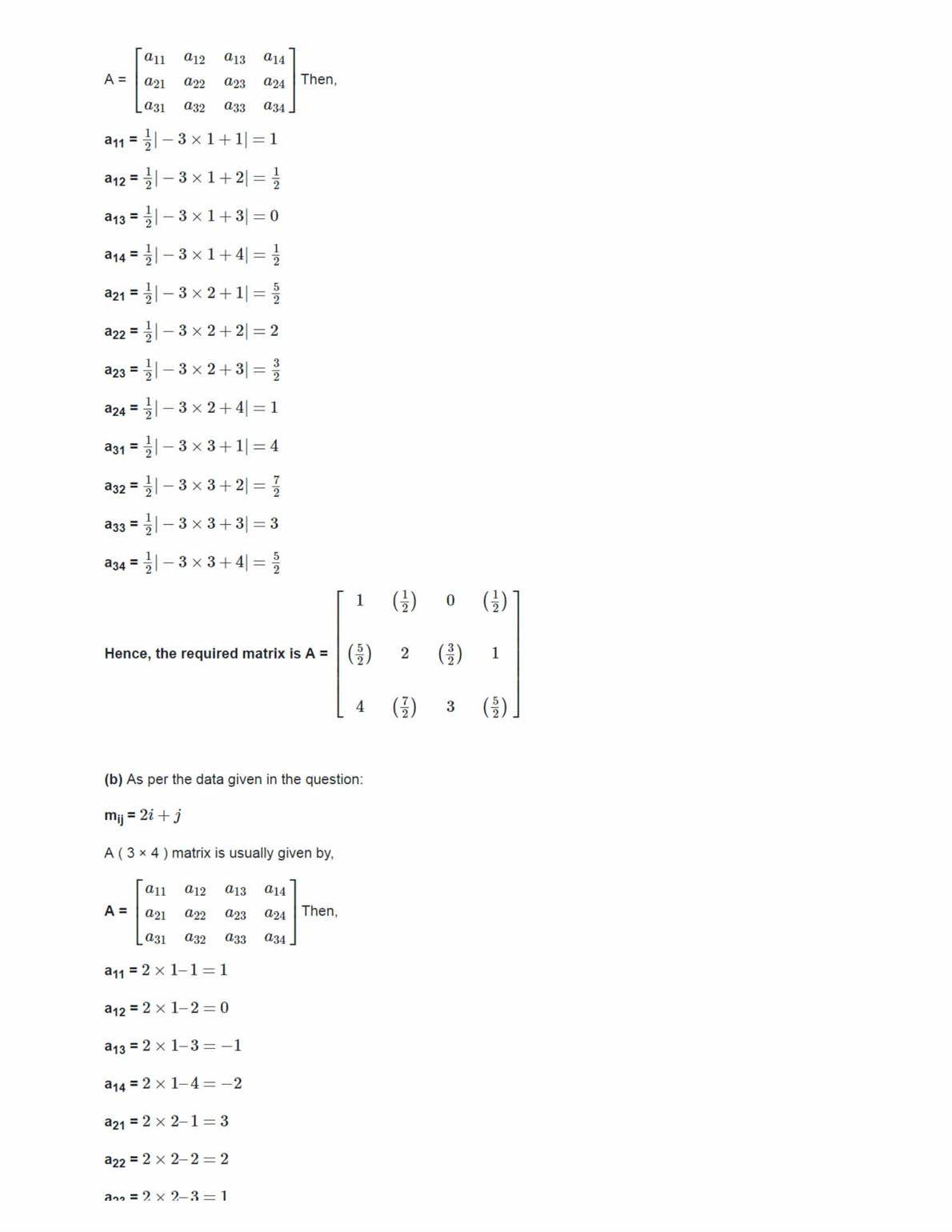 NCERT Solutions for Class 12 Maths Chapter 3 Matrices Ex 3.1 - Click ...