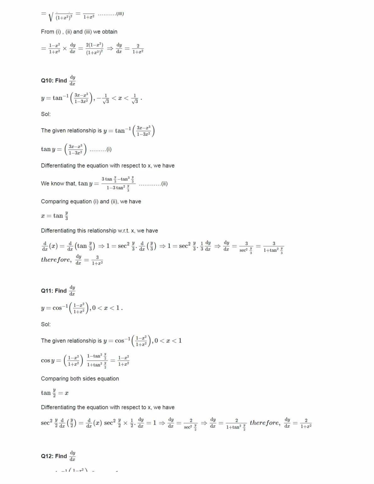 NCERT Solutions For Class 12 Maths Chapter 5 Continuity And ...