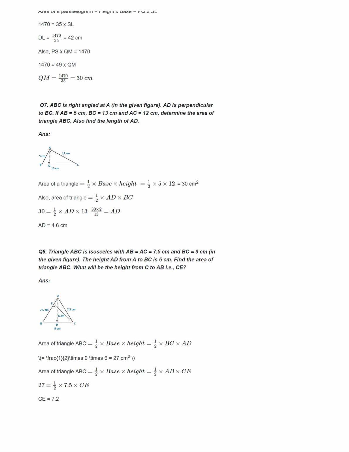 NCERT Solutions for Class 7 Maths Exercise 11.2 Chapter 11- perimeter ...