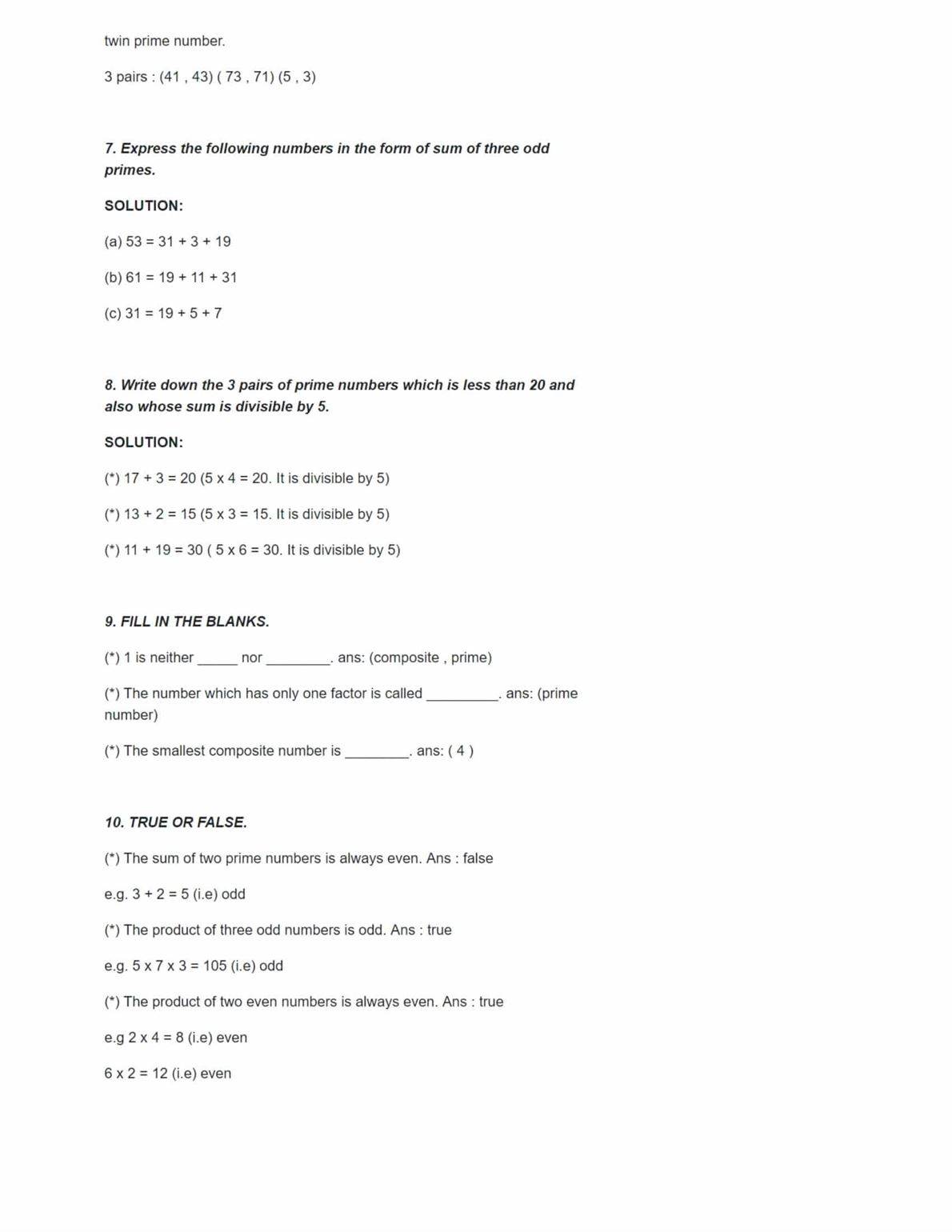 NCERT Solutions For Class 6 Maths Chapter 3 Playing With Numbers Ex 3.1 ...