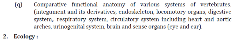 IAS Zoology Syllabus for UPSC Mains 2023| Download PDF of Detailed ...