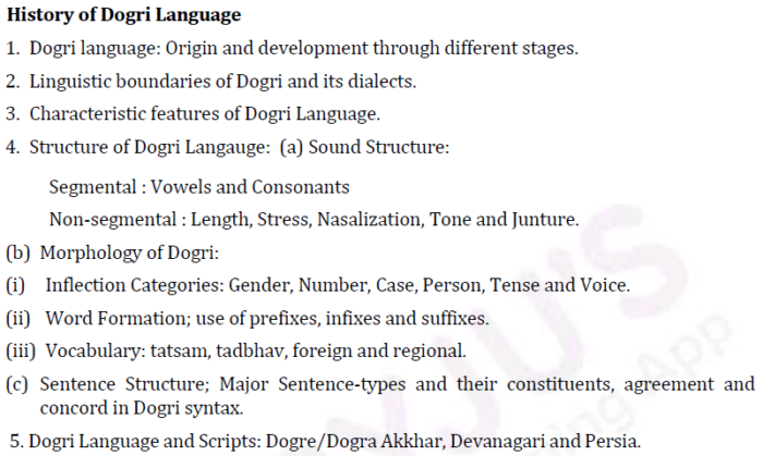 UPSC Dogri Literature Syllabus for IAS Mains 2020-21 - Download ...