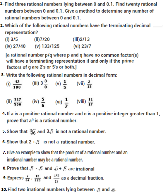Important Questions For Class 10 Maths Chapter 8 Introduction To