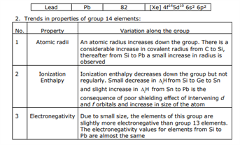 CBSE Class 11 Chemistry Revision Notes Chapter 11 The p-Block Elements