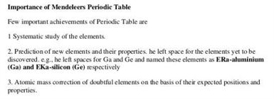 CBSE Class 11 Chemistry Revision Notes Chapter 3 Classification of ...