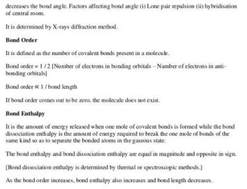 CBSE Class 11 Chemistry Revision Notes Chapter 4 Chemical Bonding and ...