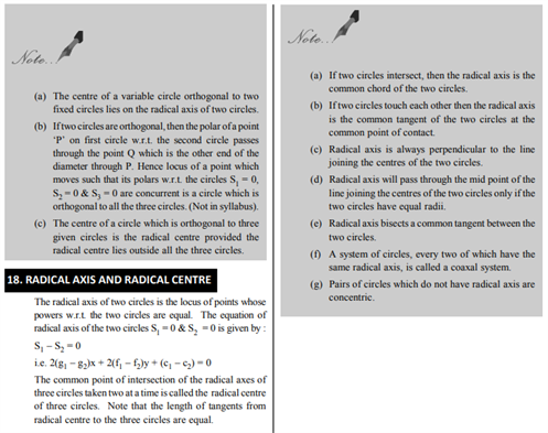 CBSE Class 11 Maths Revision Notes Chapter 11 Conic Sections