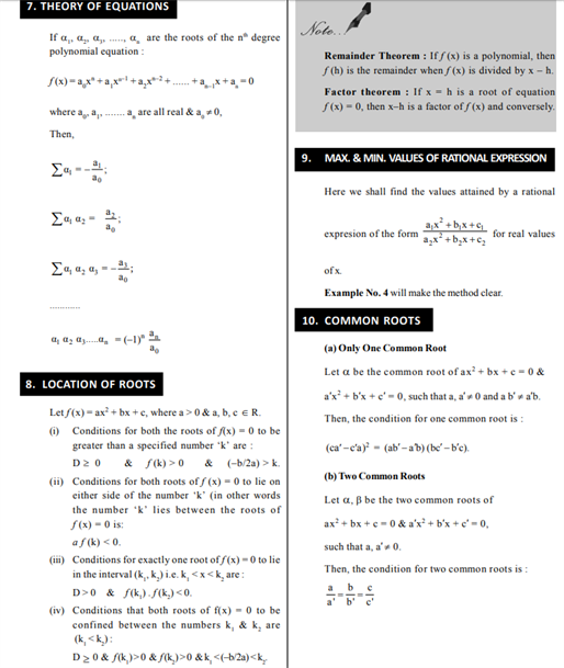 CBSE Class 11 Maths Revision Notes Chapter 5 Complex Number And ...