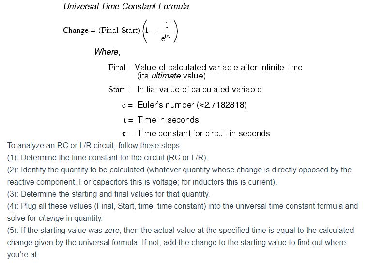 Time Constant Formula For Inductor | Rl circuit definition Time Constant Formula For Inductor | Rl circuit definition