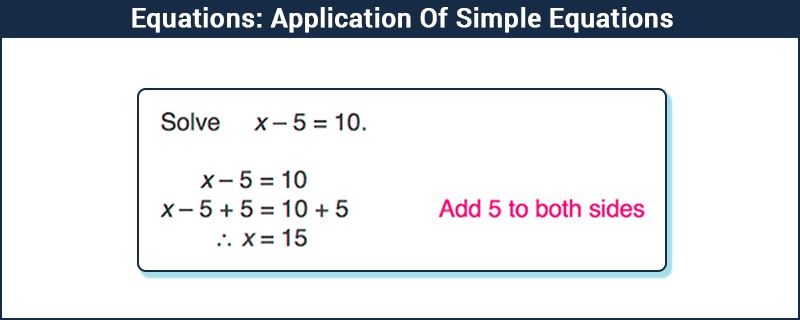 Simple Equations Application Of Simple Equations Examples 