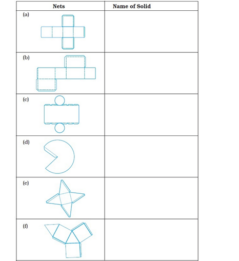 Important Questions for Class 8 Maths Visualising Solid Shapes- Chapter 10
