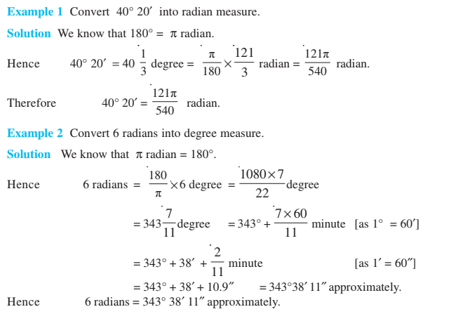 Trigonometric Functions Class 11 (Identities and Examples)