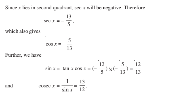 Trigonometric Functions Class 11 Identities And Examples