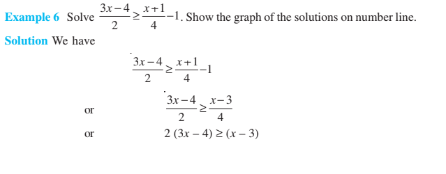 Linear Inequalities Class 11 Notes