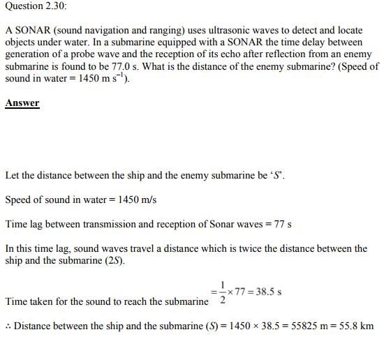 Physics Numericals For Class 11 Chapter 2 Complete Solution With