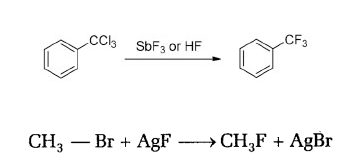 Swarts Reaction - Swarts Fluorination Method for Preparation of Alkyl ...