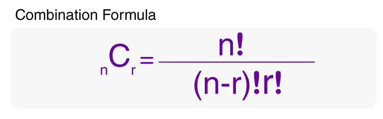 Combinations Formula With Solved Example ions