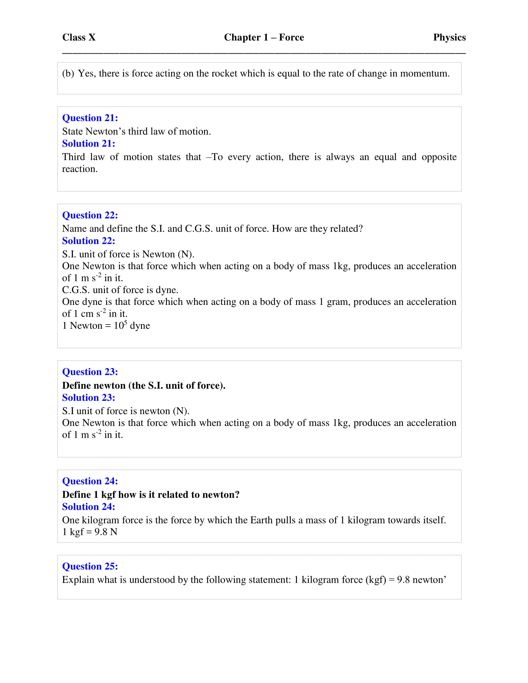 Selina Solutions Class 10 Concise Physics Chapter 1 Force -Download ... Selina Solutions Class 10 Concise Physics Chapter 1 Force -Download ...