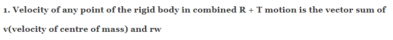 Rotational Motion IIT JEE Study Material - Motion involving Rotation