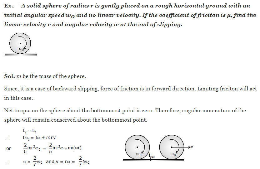Rotational Motion IIT JEE Study Material - Motion involving Rotation