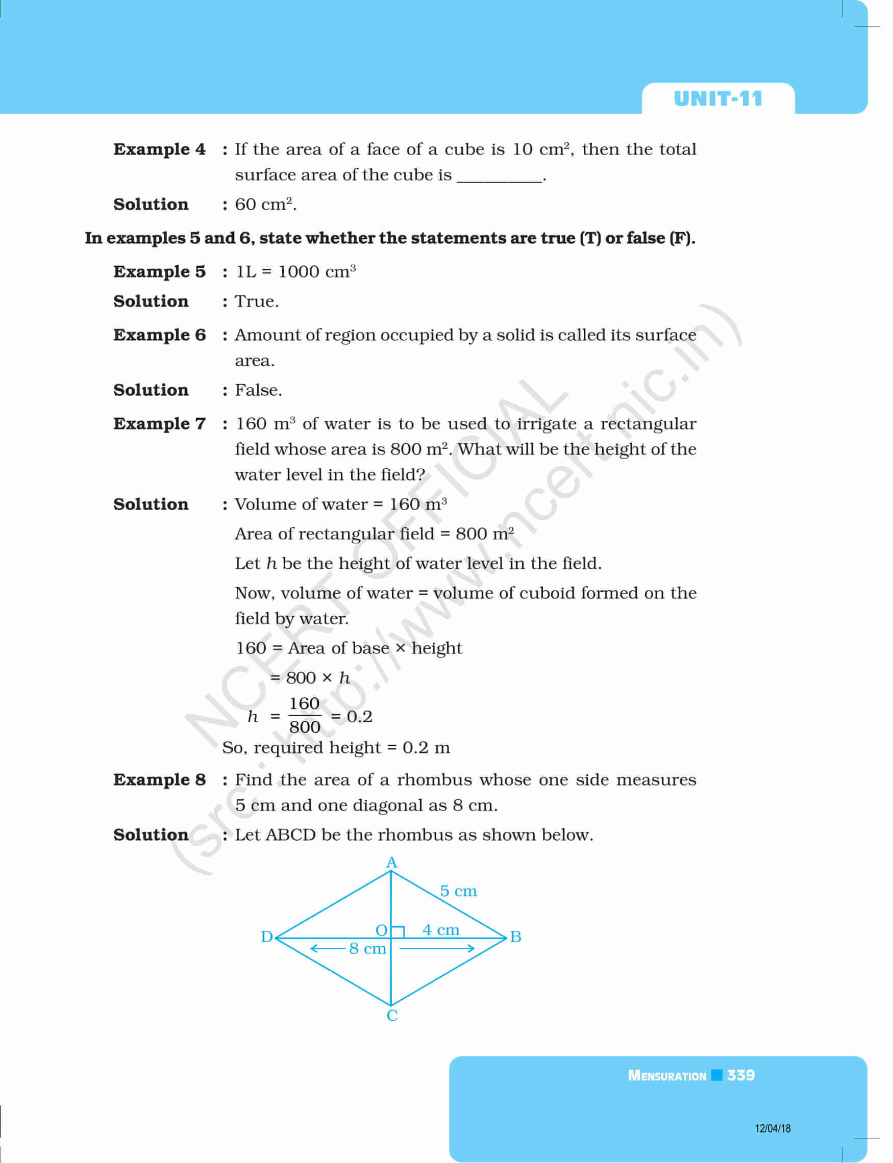 NCERT Exemplar Class 8 Maths Solutions Exemplar Chapter 11 NCERT Exemplar Class 8 Maths Solutions Exemplar Chapter 11
