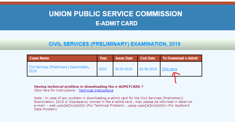 UPSC Mains Admit Card 2019, Download UPSC 2019 Admit Card