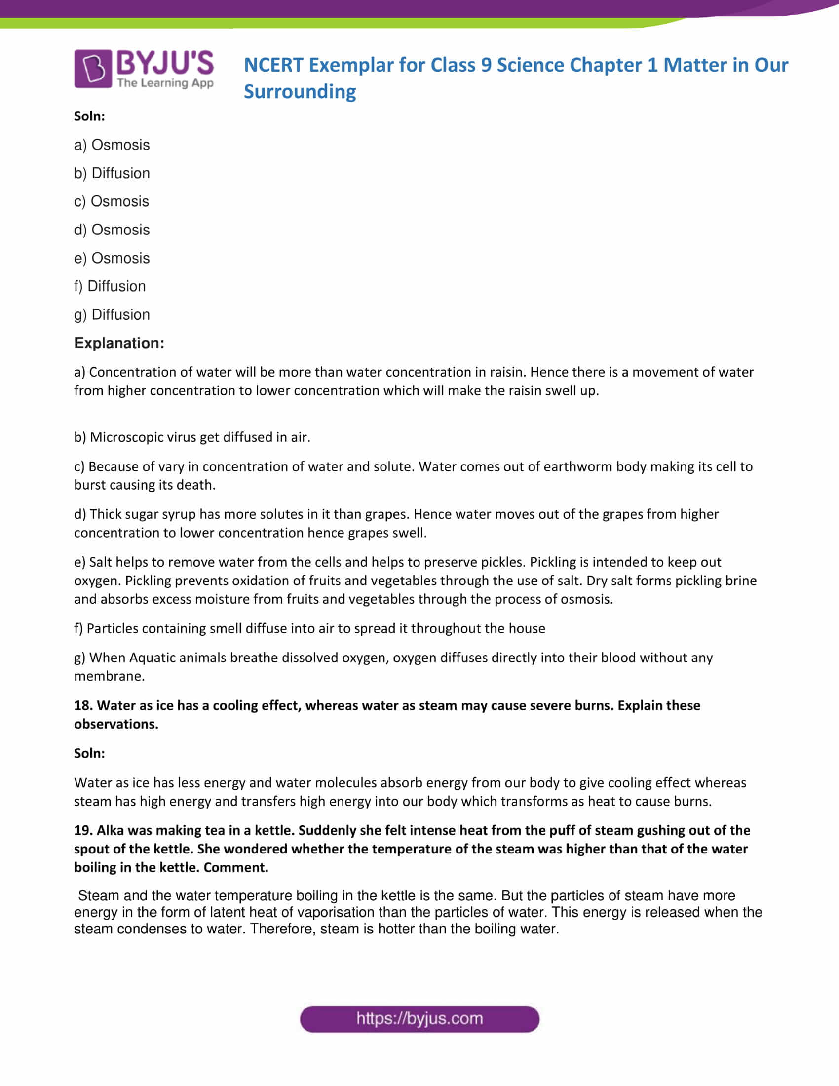 NCERT Exemplar Class 9 Science Solutions Chapter 1 Matter In Our NCERT Exemplar Class 9 Science Solutions Chapter 1 Matter In Our