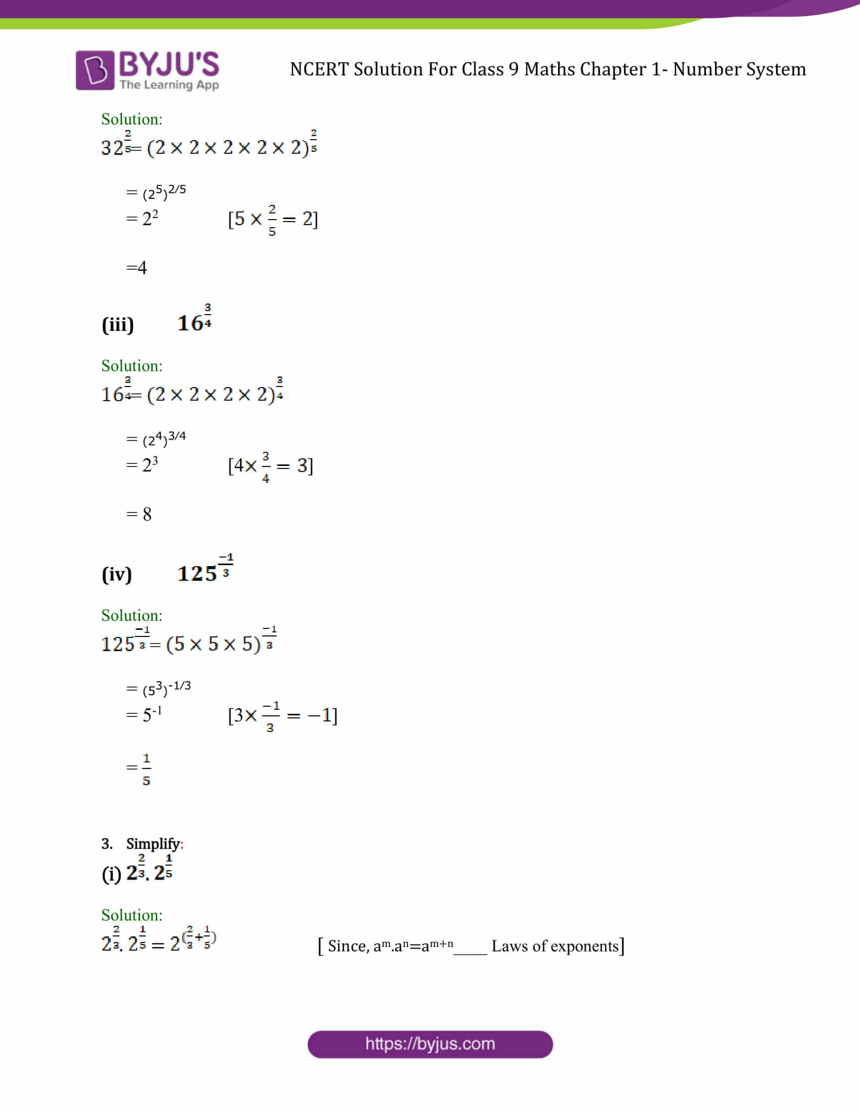 NCERT Solutions For Class 9 Maths Exercise 1 6 Chapter 1 Number Systems NCERT Solutions For Class 9 Maths Exercise 1 6 Chapter 1 Number Systems