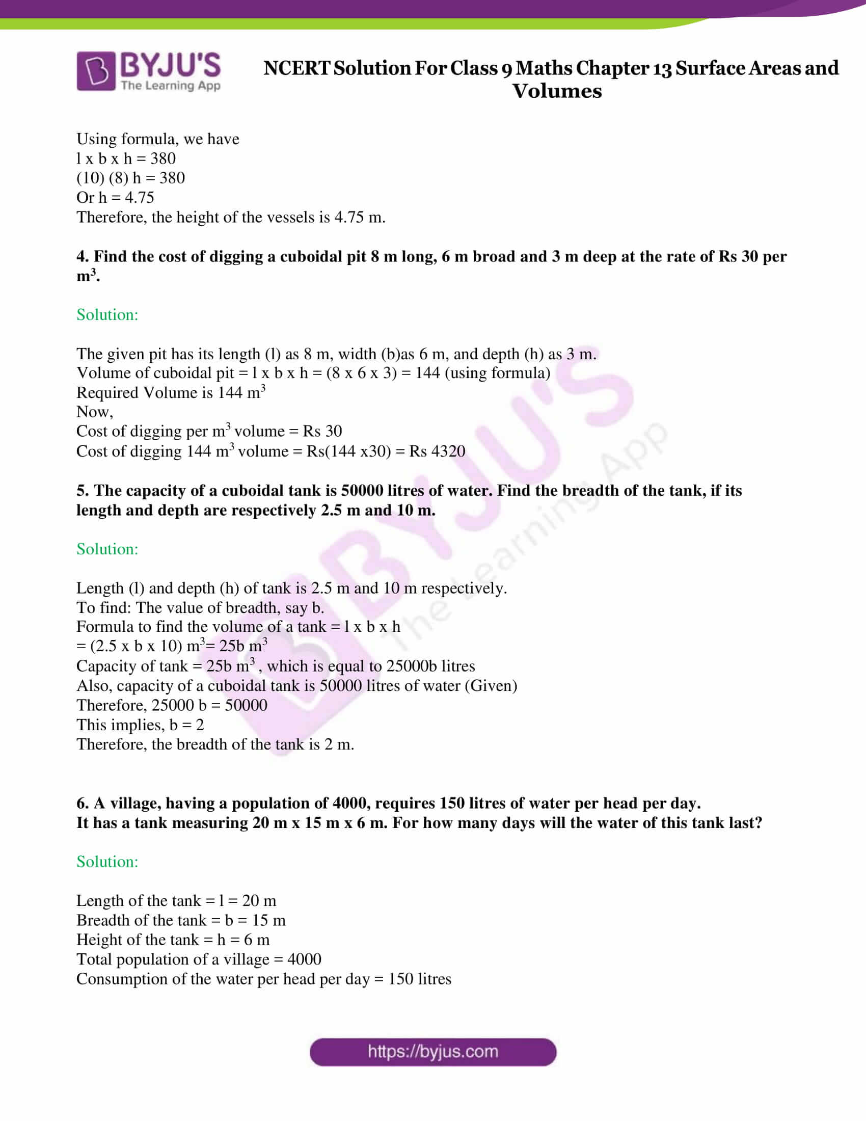 NCERT Solutions for Class 9 Maths Exercise 13.5 Chapter 13 Surface Area ...