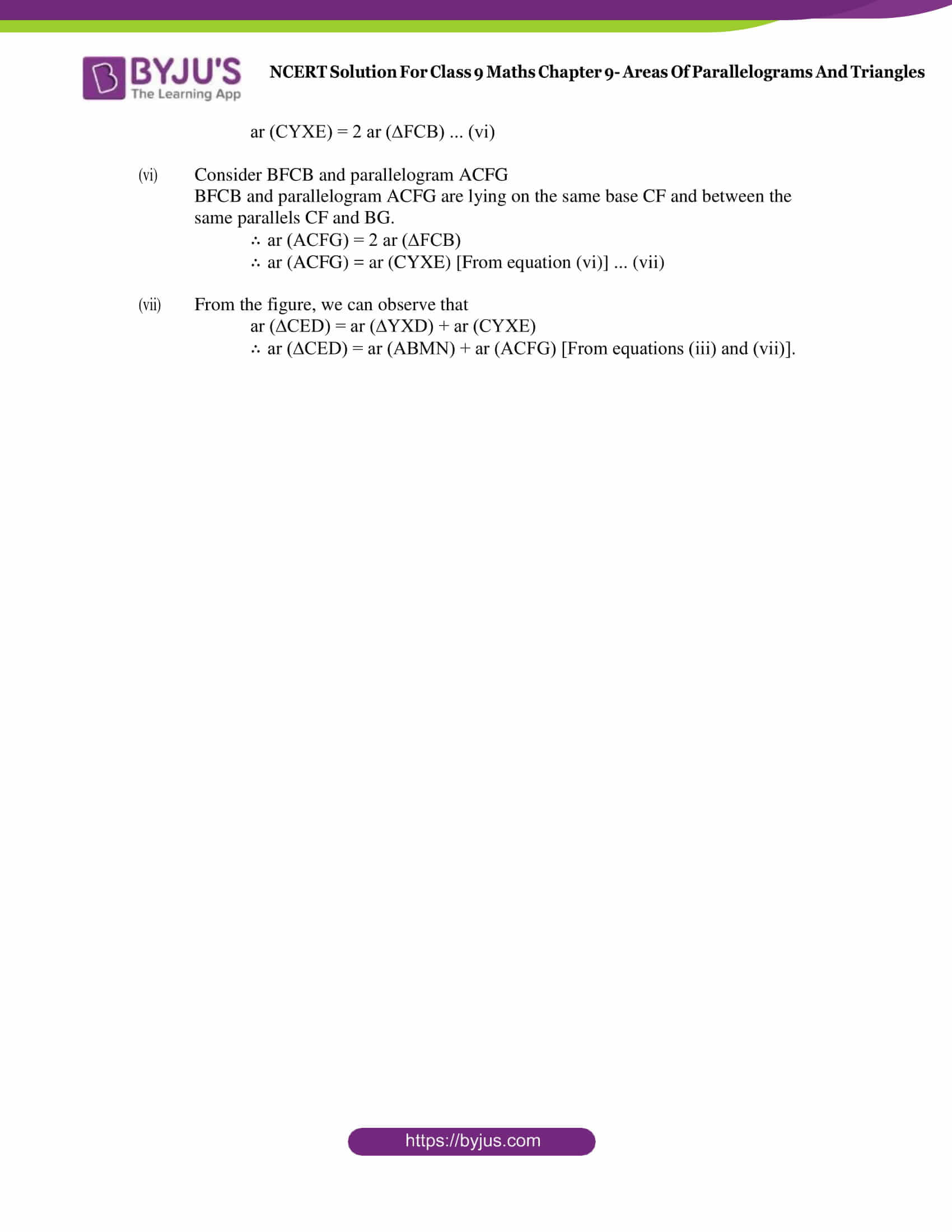 NCERT Solutions for Class 9 Maths Exercise 9.4 Chapter 9 Areas Of ...