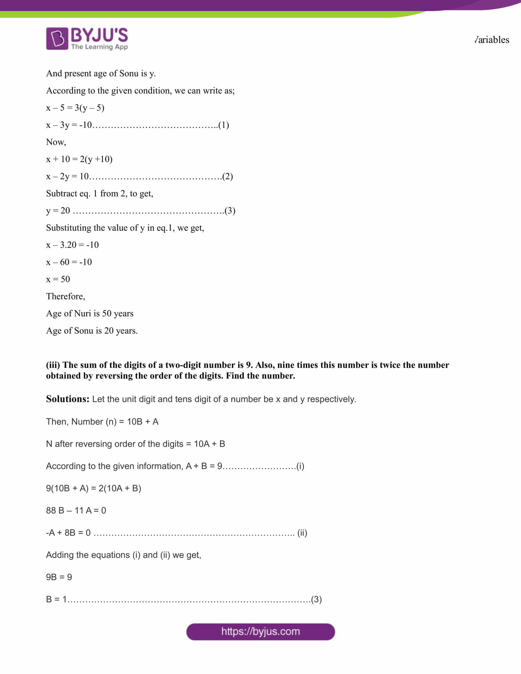 NCERT Solutions for Class 10 Maths Exercise 3.4 Chapter 3- linear equations in two variables