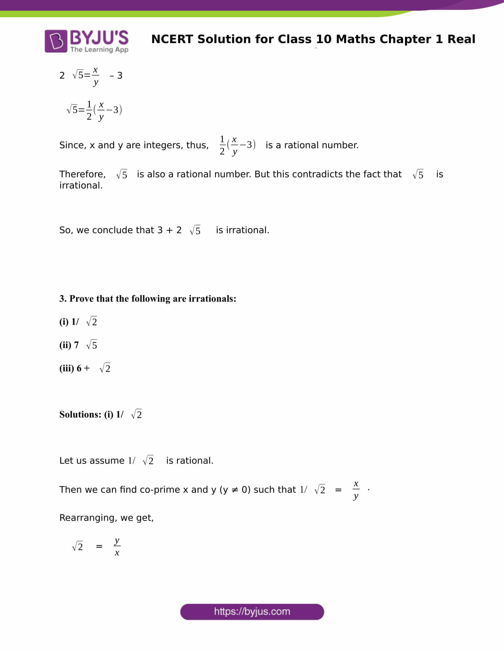 NCERT Solutions For Class 10 Maths Exercise 1 3 Chapter 1 Real Numbers NCERT Solutions For Class 10 Maths Exercise 1 3 Chapter 1 Real Numbers