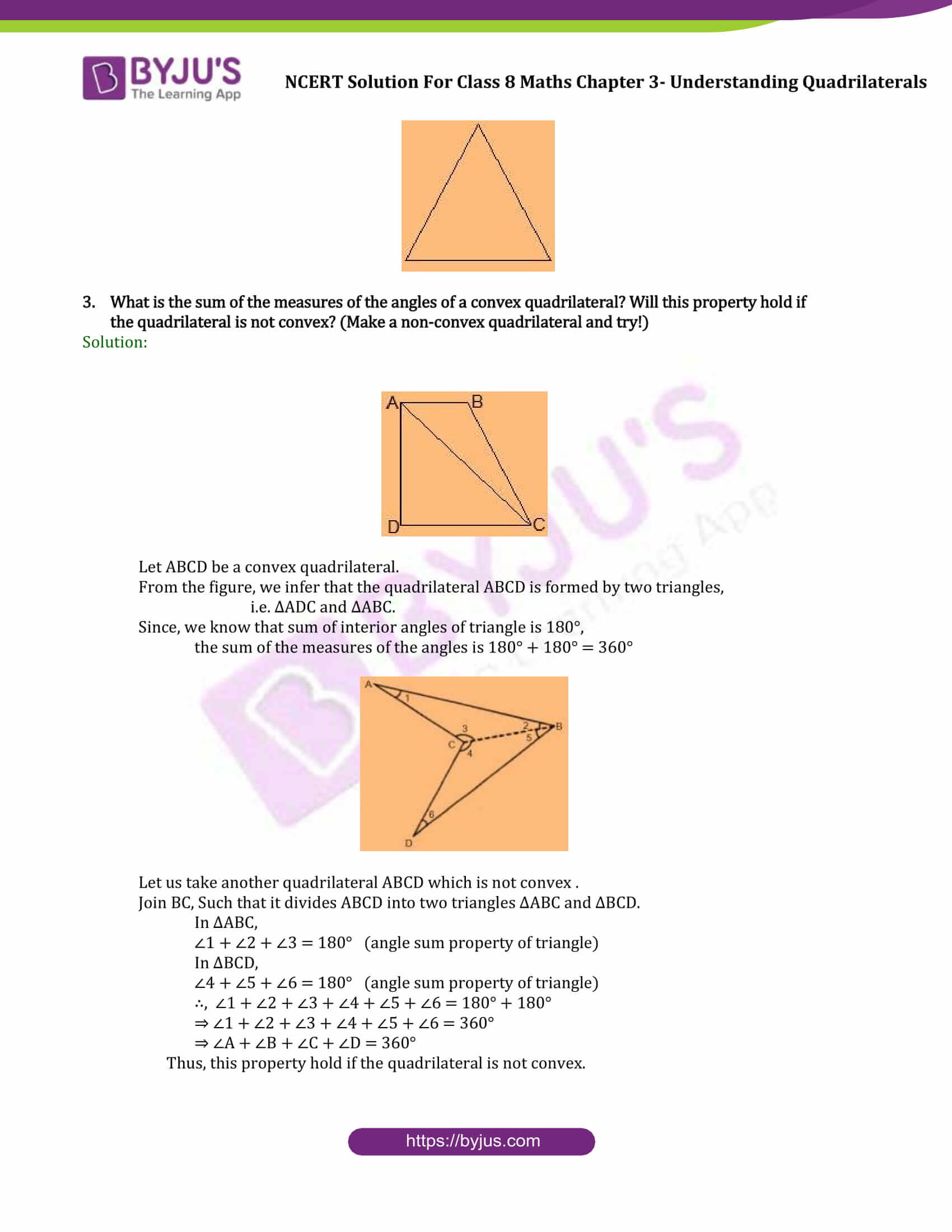 NCERT Solutions Class 8 Maths Chapter 3 Understanding Quadrilaterals ...