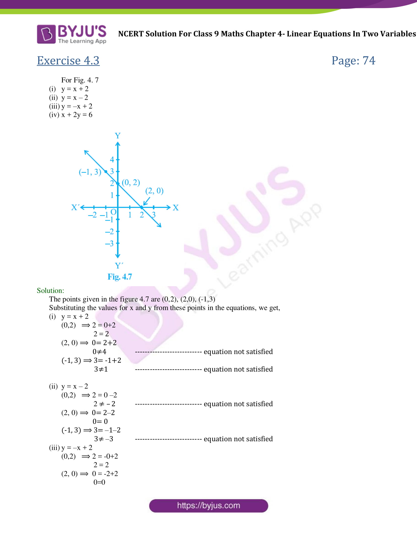Download NCERT Solution for Class 9 Maths Chapter 4- Linear Equations ...