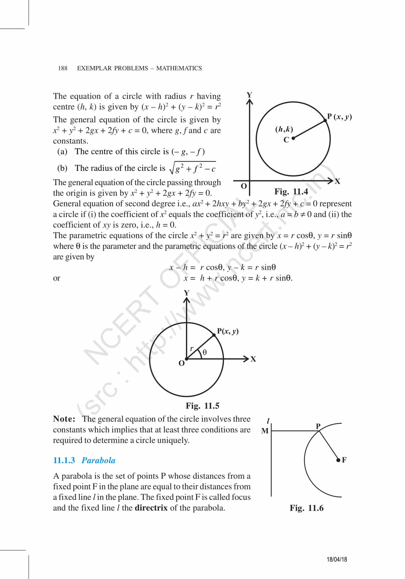 NCERT Exemplar Class 11 Maths Solutions Chapter 11 | Check out the PDF here
