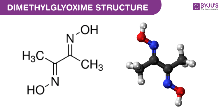 Dimethylglyoxime (C4H8N2O2) - Structure, Molecular Mass, Properties and ...