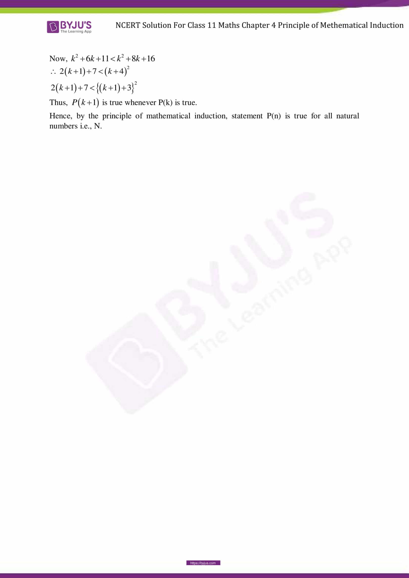 NCERT Solutions Class 11 Maths Chapter 4 Principles of Mathematical ...