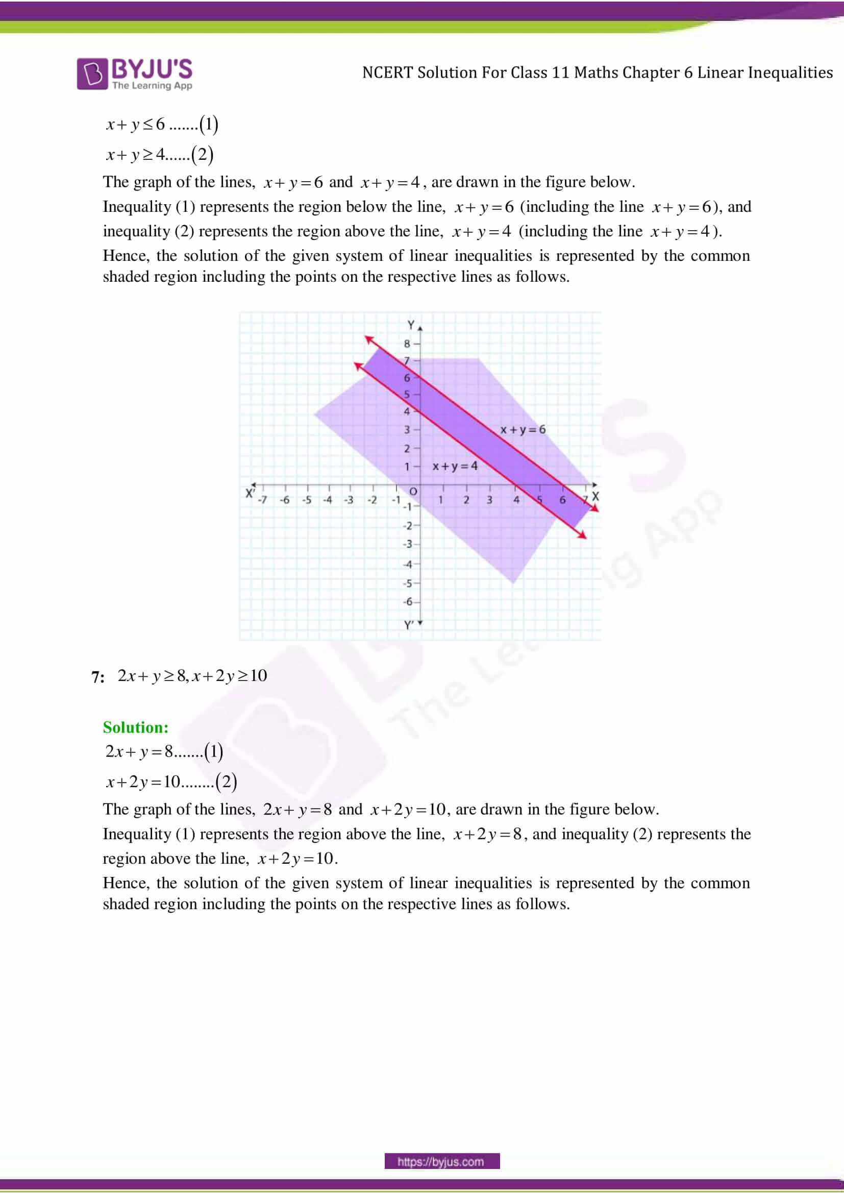 NCERT Solutions Class 11 Maths Chapter 6 Linear Inequalities - Click ...