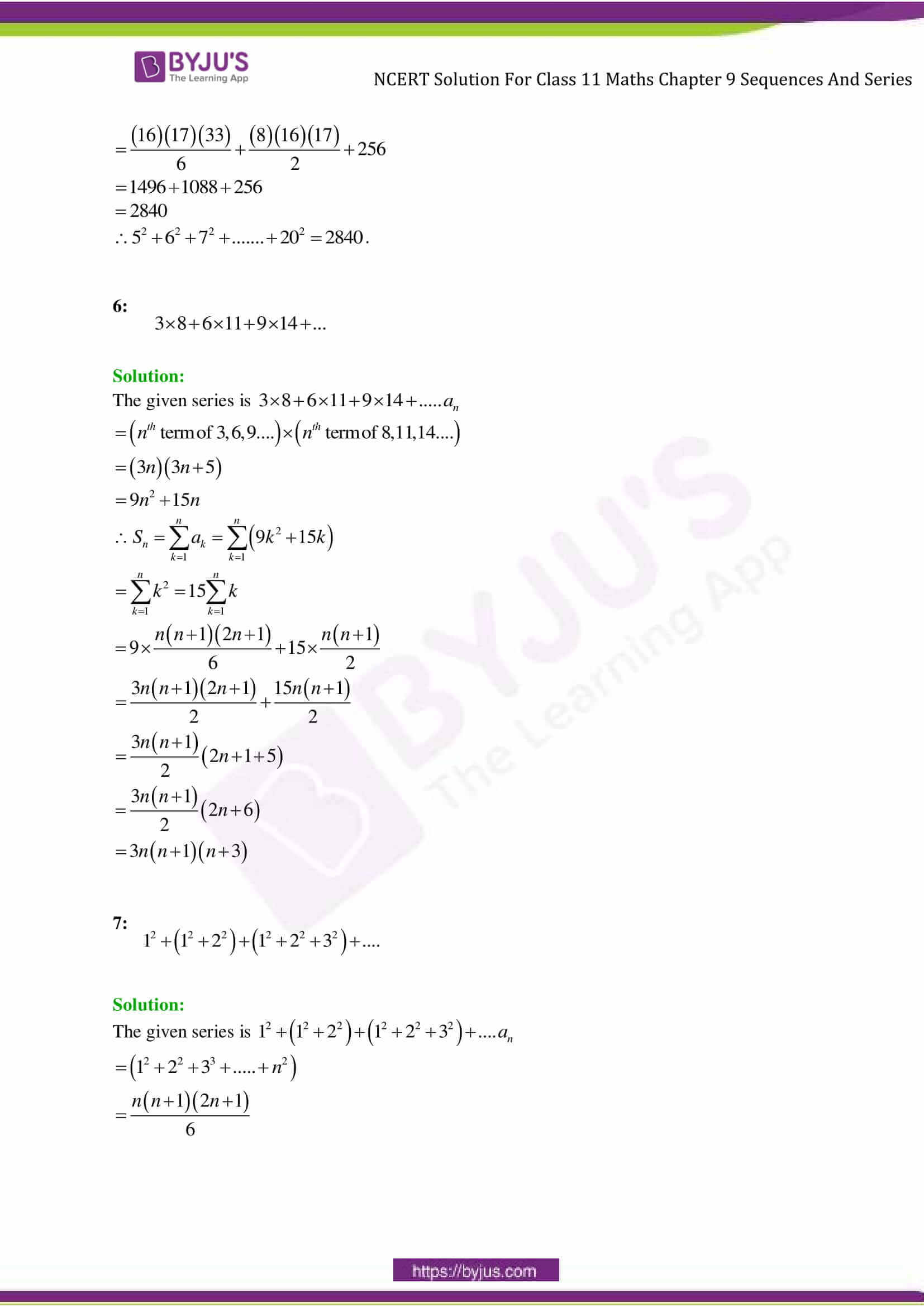 NCERT Solutions Class 11 Maths Chapter 9 Sequences and Series Ex 9.4 ...