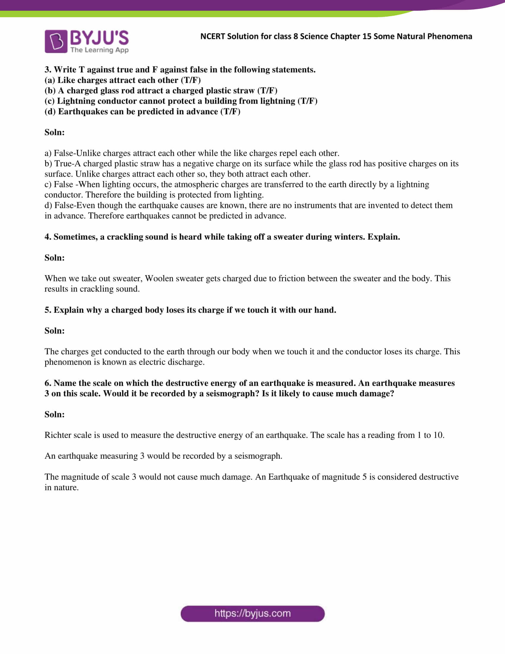 NCERT Solutions Class 8 Science Chapter 15 Some Natural Phenomena ncert-solutions-class-8-science-chapter-15-some-natural-phenomena