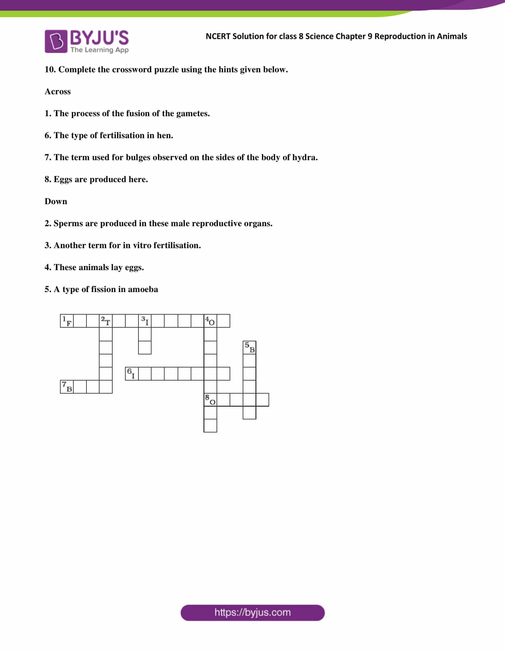 Ncert Class Viii Science Solutions Chapter 9 Reproduction Ncert Class Viii Science Solutions Chapter 9 Reproduction
