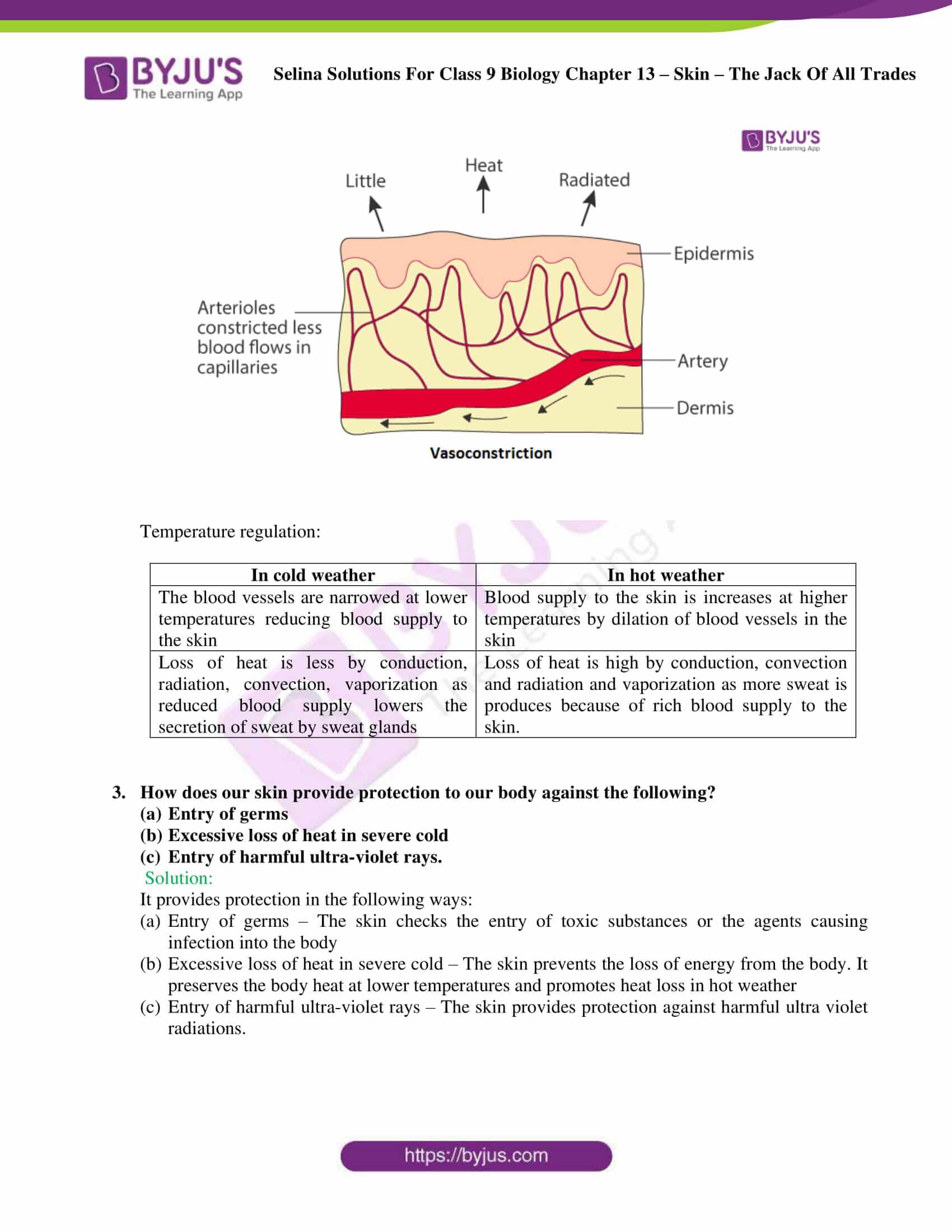 Selina Solutions Class 9 Concise Biology Chapter 13 Skin The Jack Of Selina Solutions Class 9 Concise Biology Chapter 13 Skin The Jack Of