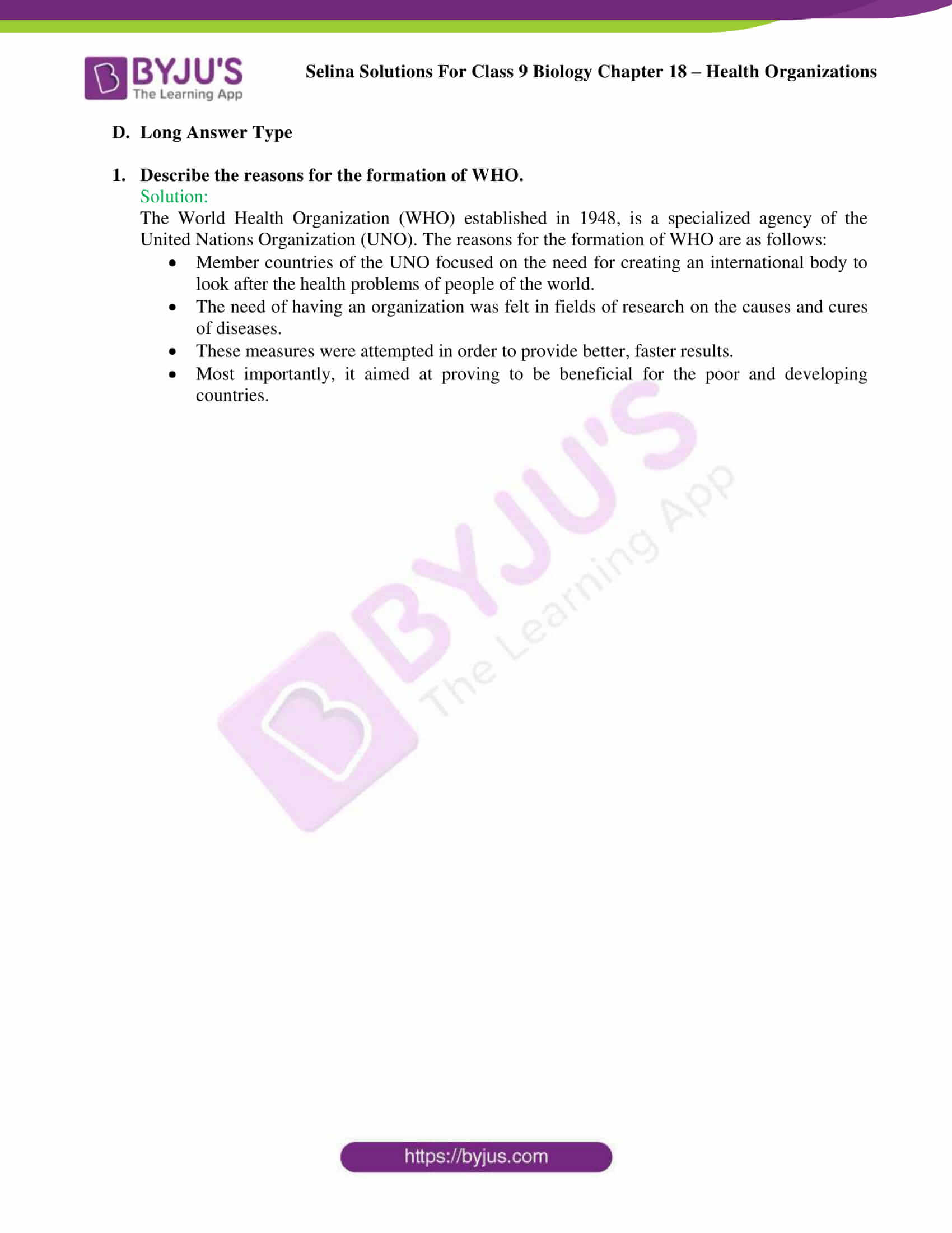 Selina Solutions Class 9 Concise Biology Chapter 18 Health