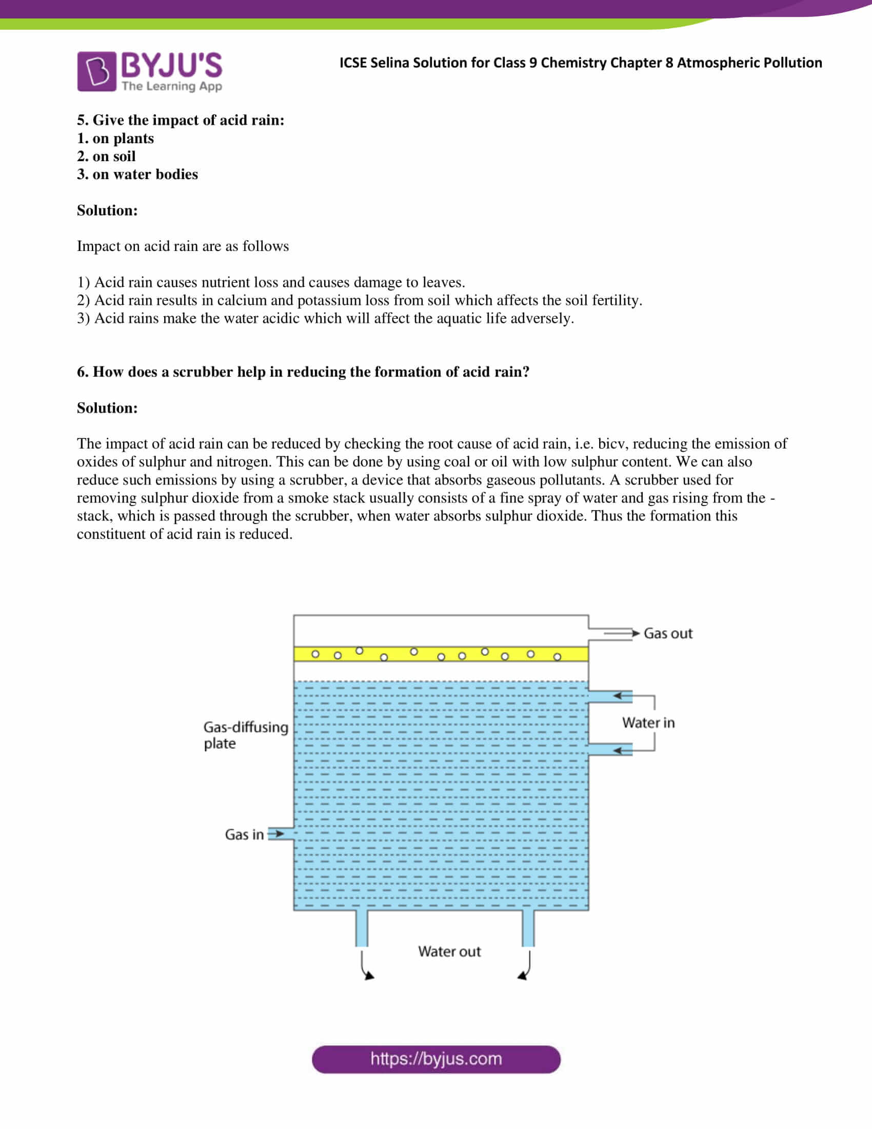 Selina Solutions Class 9 Concise Chemistry Chapter 8 Atmospheric Selina Solutions Class 9 Concise Chemistry Chapter 8 Atmospheric