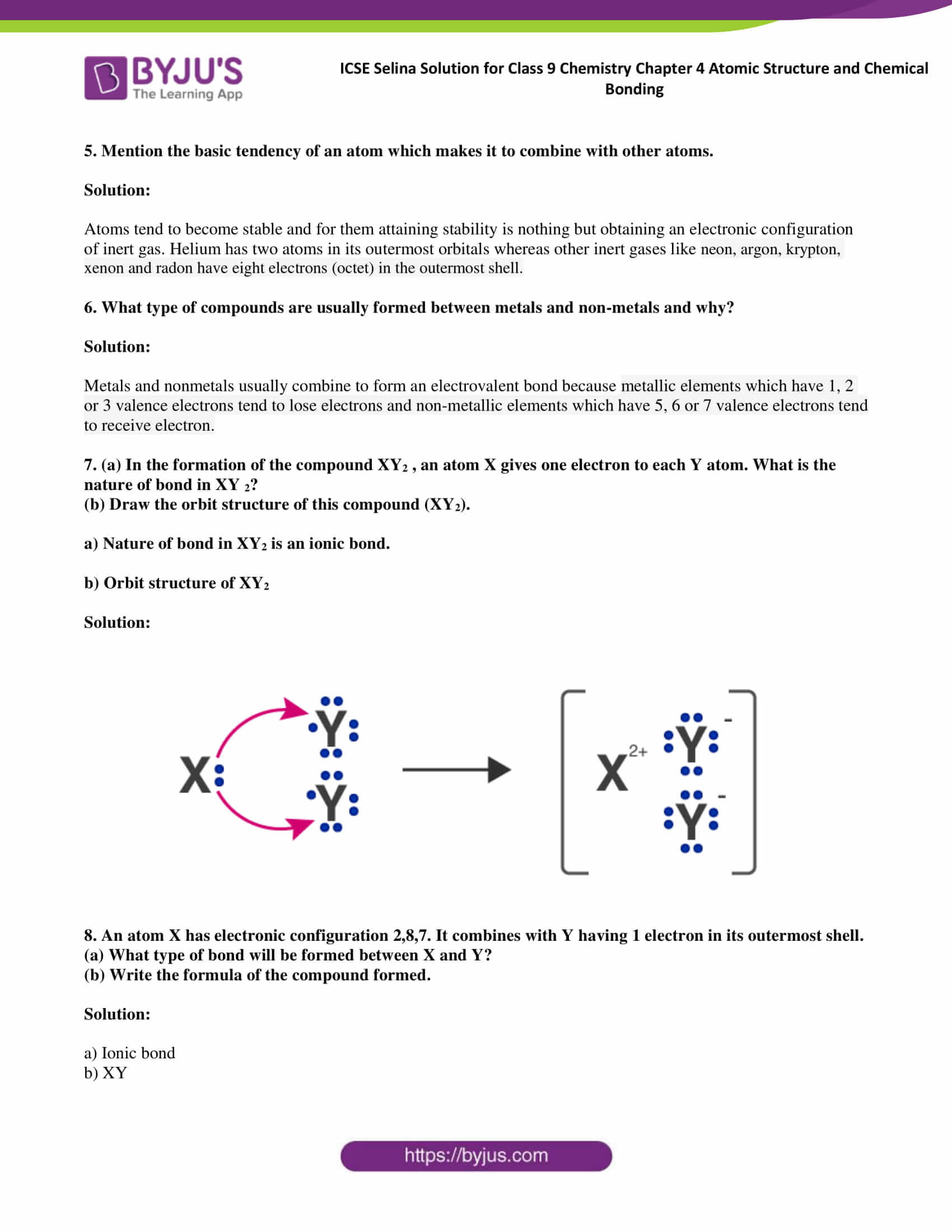 Selina Solutions Class 9 Concise Chemistry Chapter 4 Atomic Structure