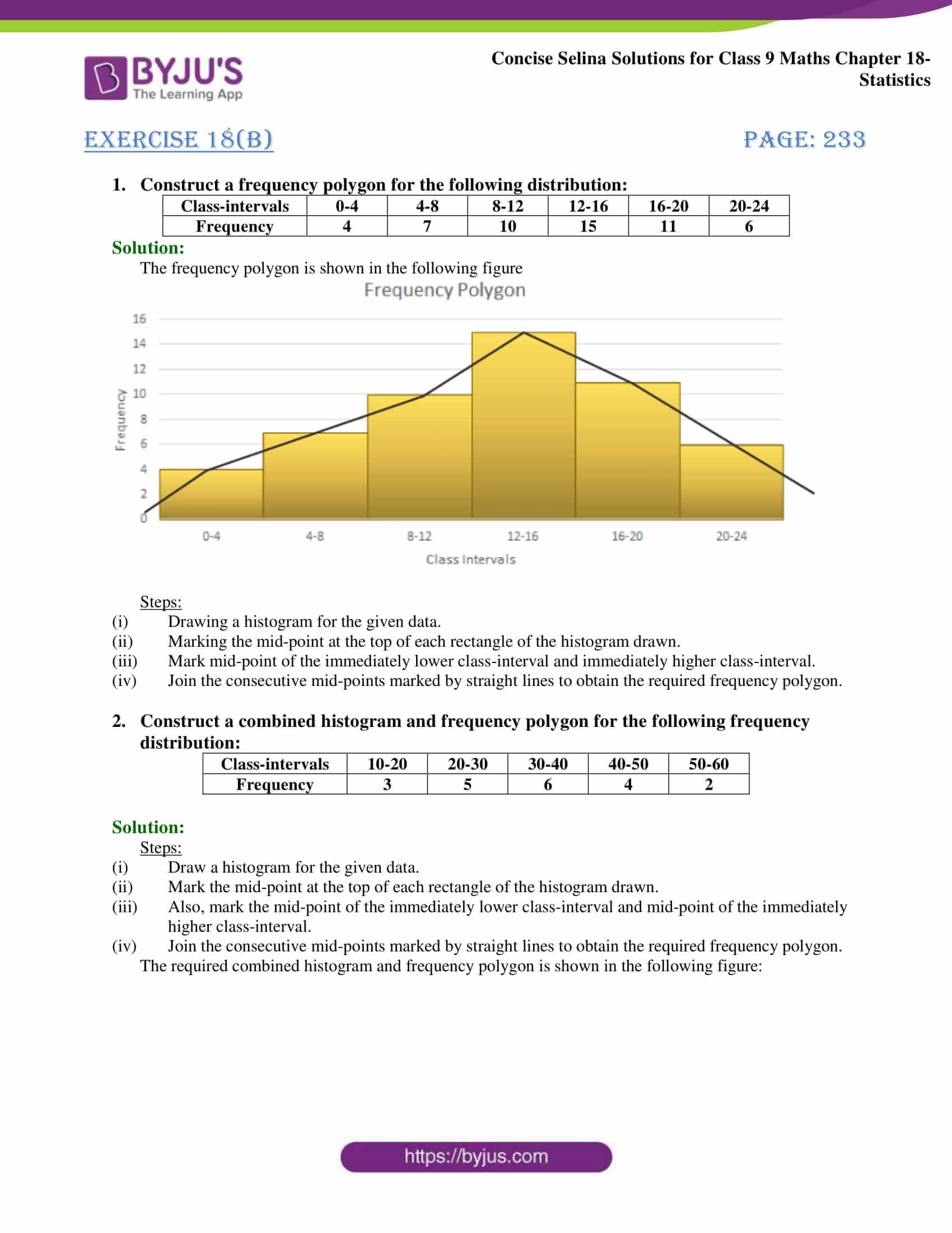 Selina Solutions Class 9 Concise Maths Chapter 18 Statistics Download Selina Solutions Class 9 Concise Maths Chapter 18 Statistics Download