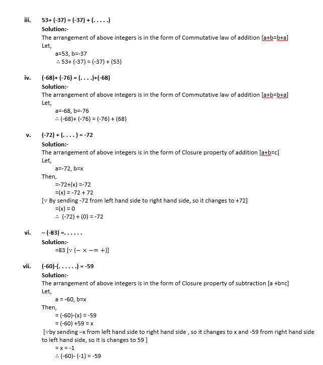 RS Aggarwal Solutions For Class 7 Maths Exercise 1A Chapter Integers ...