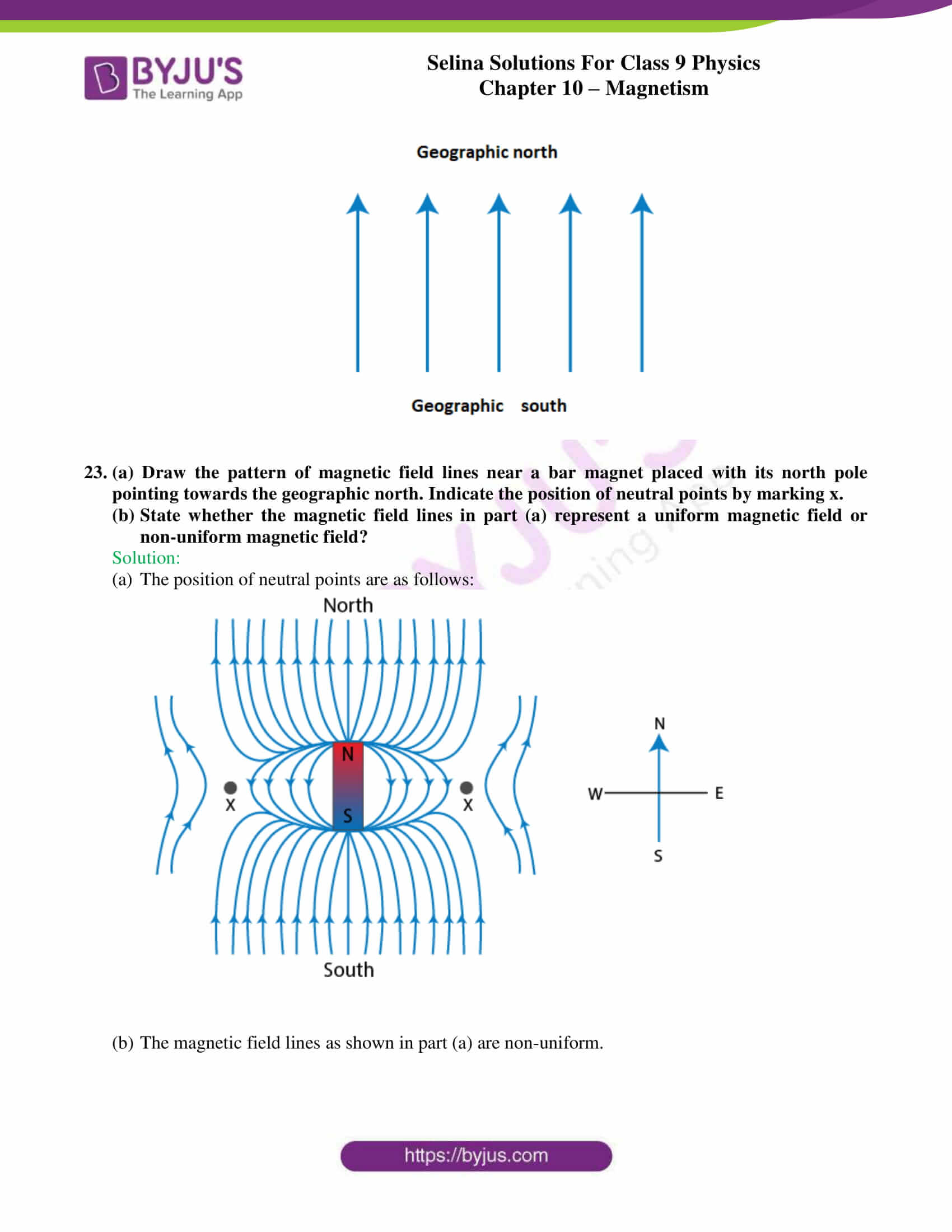 Selina Solutions Class 9 Concise Physics Chapter 10 Magnetism Download