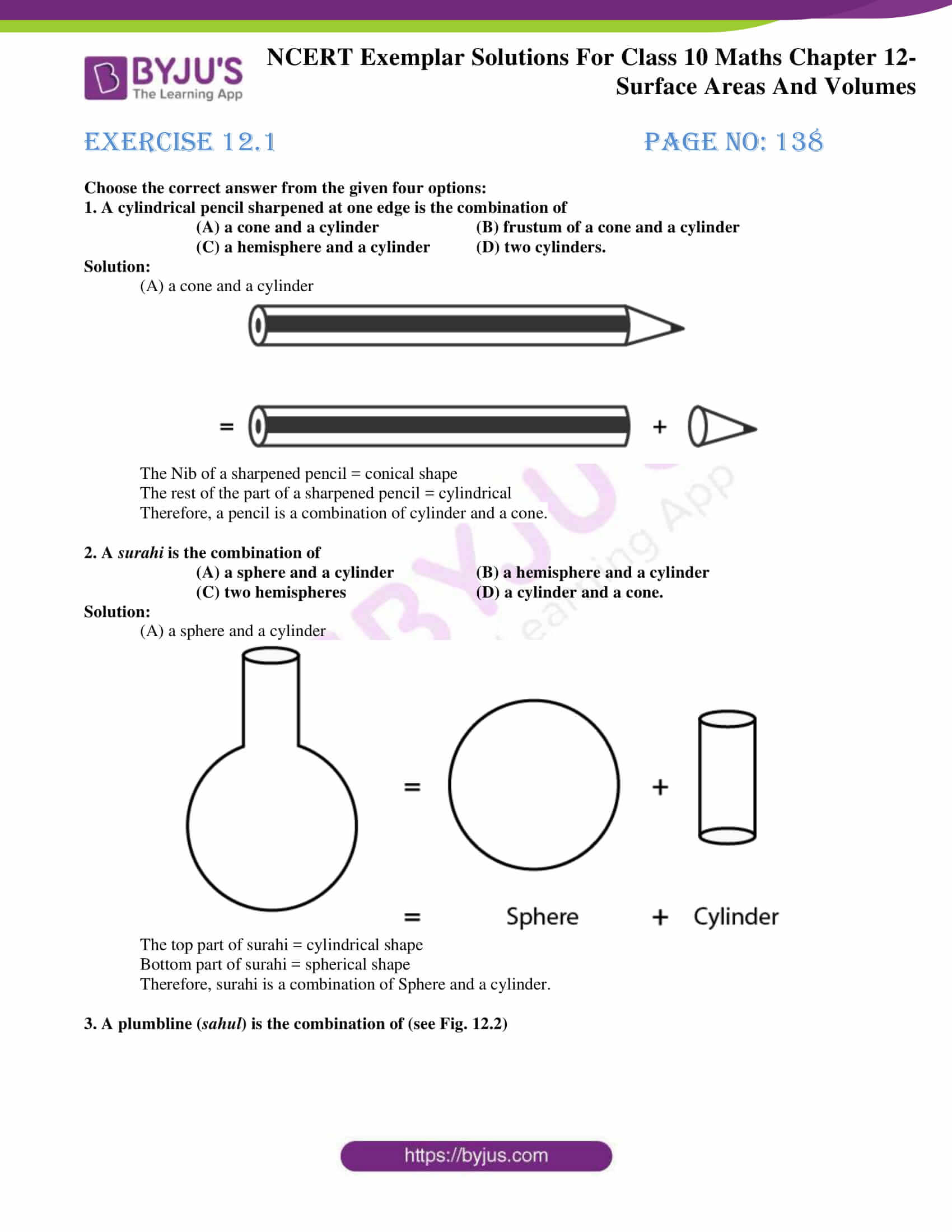 NCERT Exemplar Class 10 Maths Solutions Chapter 12 NCERT Exemplar Class 10 Maths Solutions Chapter 12