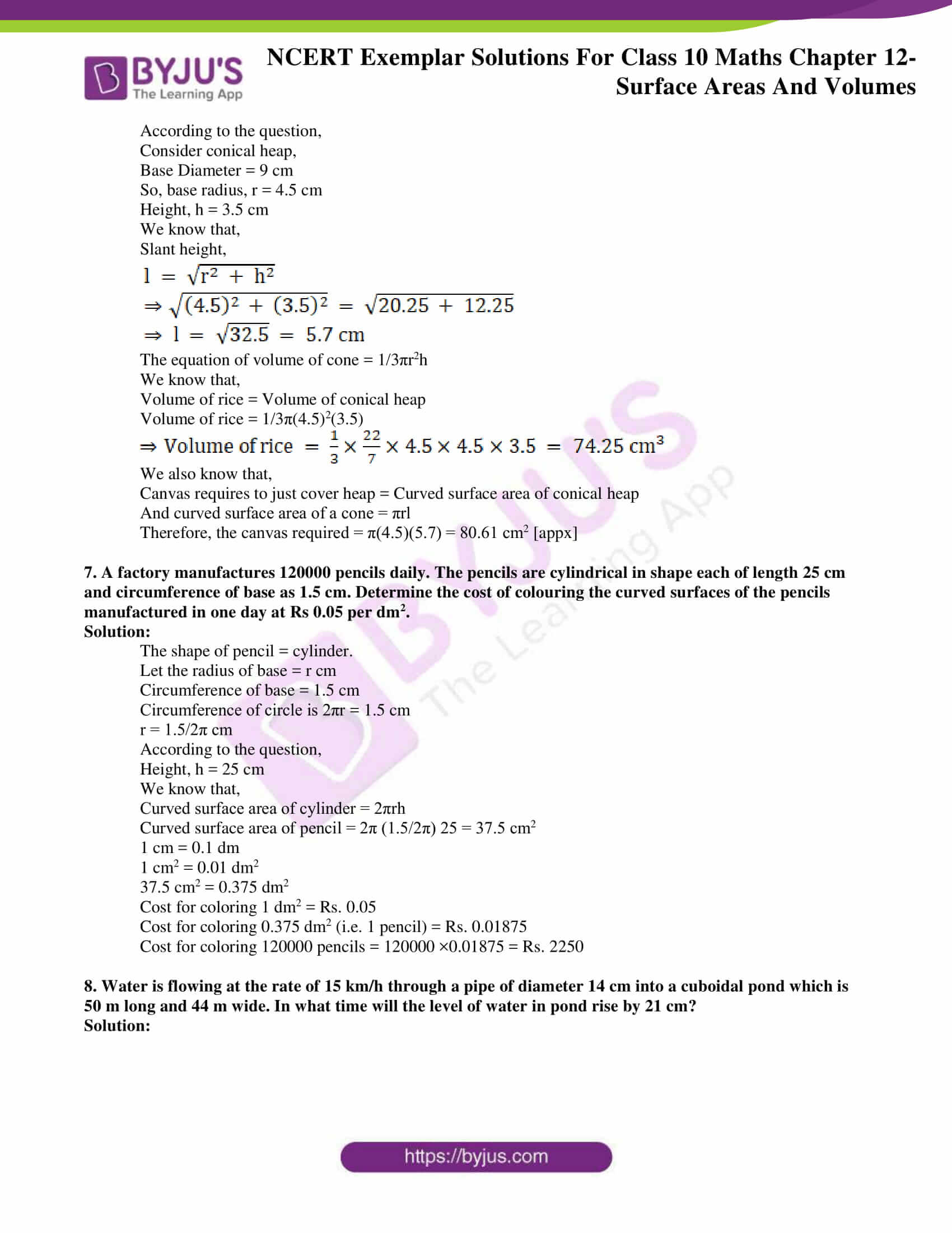 NCERT Exemplar Class 10 Maths Solutions Chapter 12